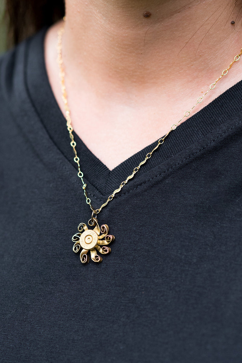 9mm Steampunk "Flower" Bullet Pendant – Shoots N Giggles